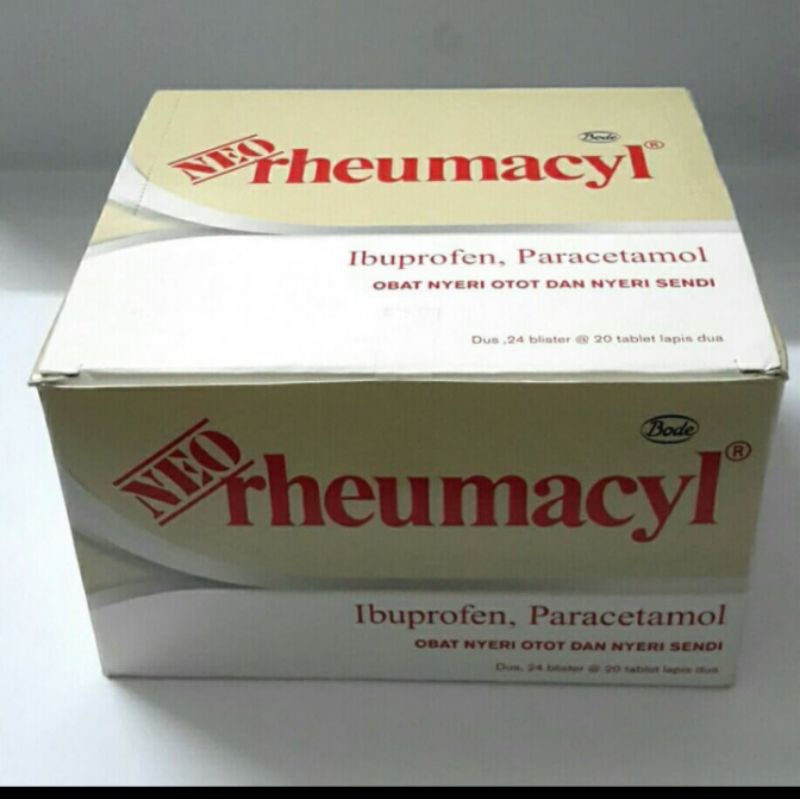 Jual NEO RHEUMACYL OBAT NYERI OTOT DAN NYERI SENDI 1 BOX ISI 24 BLISTER ...
