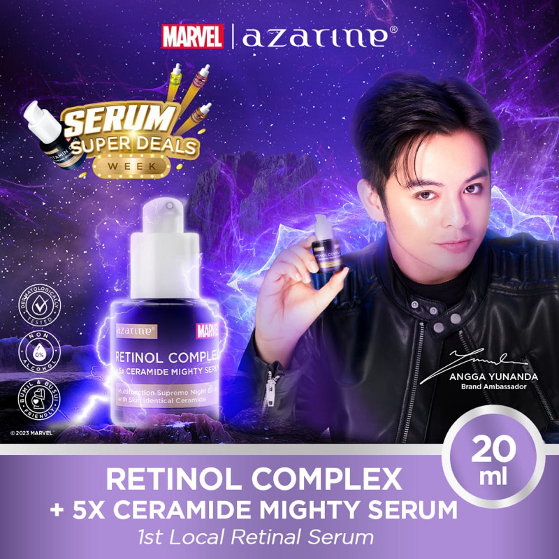Jual Azarine Retinol Complex + 5x Ceramide Mighty Serum 20ML | Shopee ...