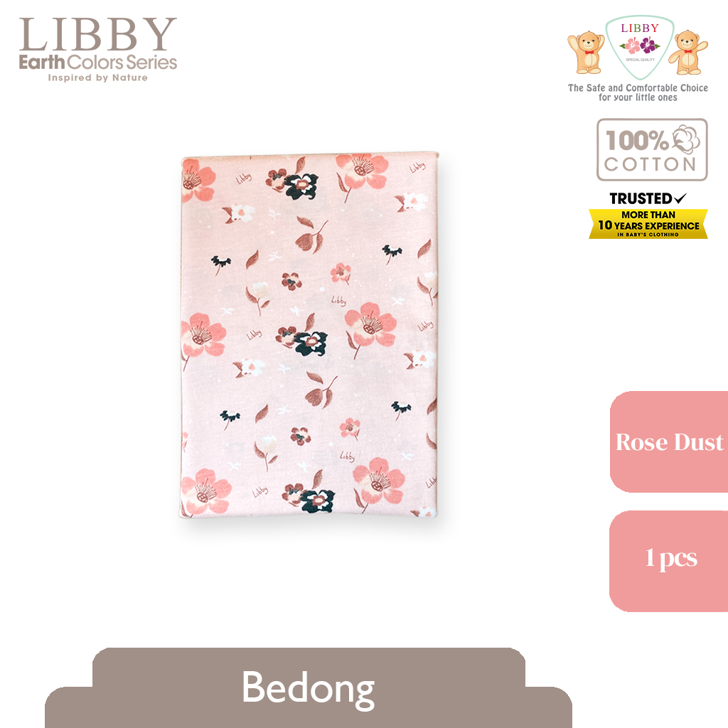 Jual LIBBY Earth Bedong Cotton Motif Rocco Girl ( 1 pcs ) | Shopee Indonesia