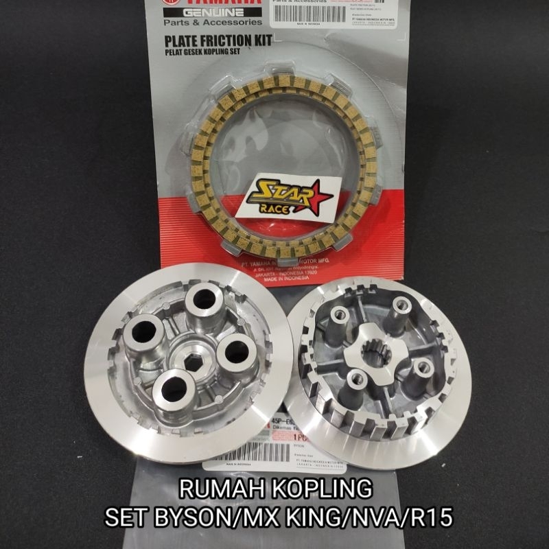 Jual Rumah Kopling Byson Mx King Nva R15 Plus Kampas Kopling Set, Kaki 4 Byson Set | Shopee ...