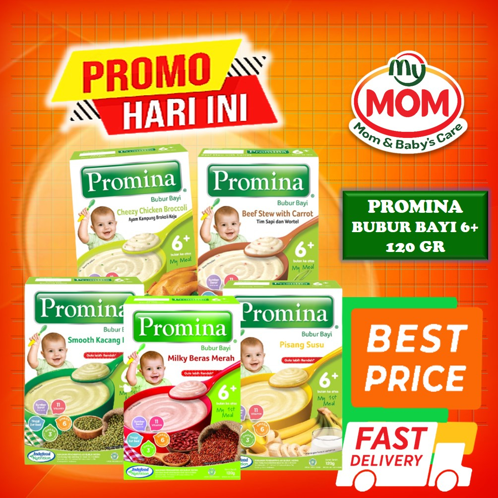 Jual PROMINA Bubur Bayi Usia 6 Bulan+ 120gr - Bubur Tim - Makanan Mpasi ...