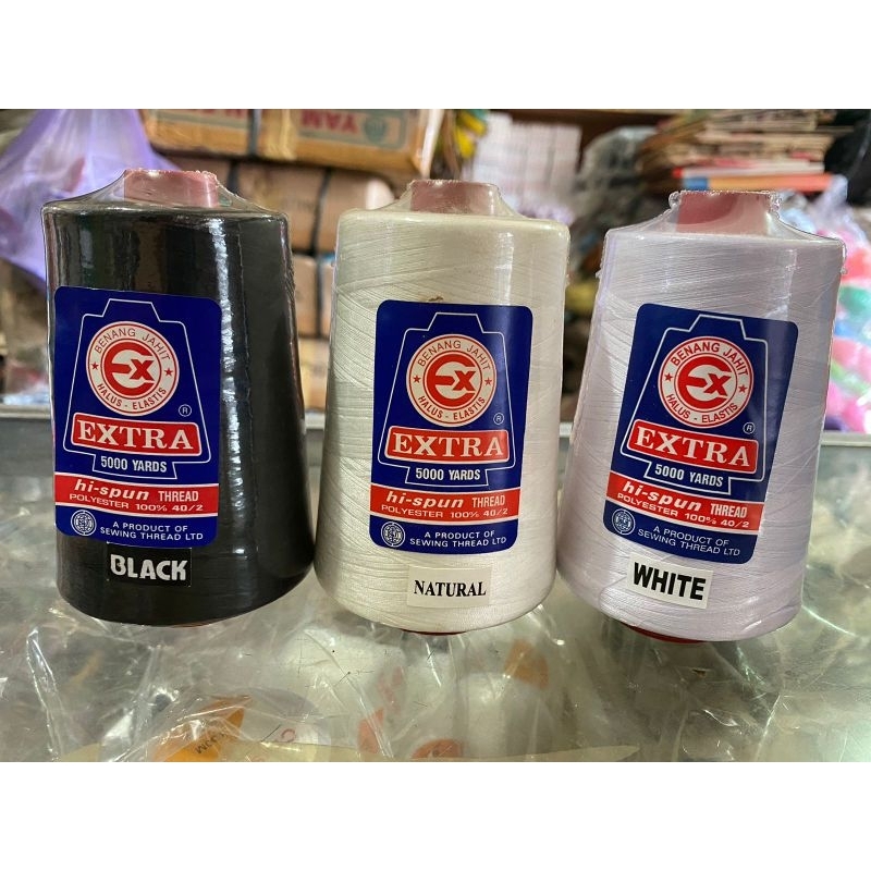 Jual Benang Jahit Extra 5000 yards per biji | Shopee Indonesia