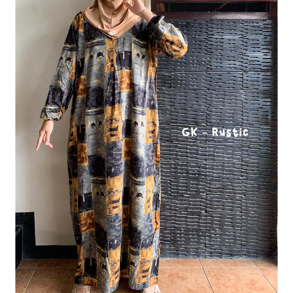 Jual DASTER GAMIS LENGAN PANJANG 135cm MOTIF KEKINIAN / DASTER RAYON PREMIUM / DASTER GAMIS ...
