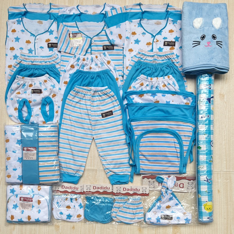 Jual 50 PCS Baju Bayi baru lahir Paket hemat DADIDU BIRU TURKIS Baby ...