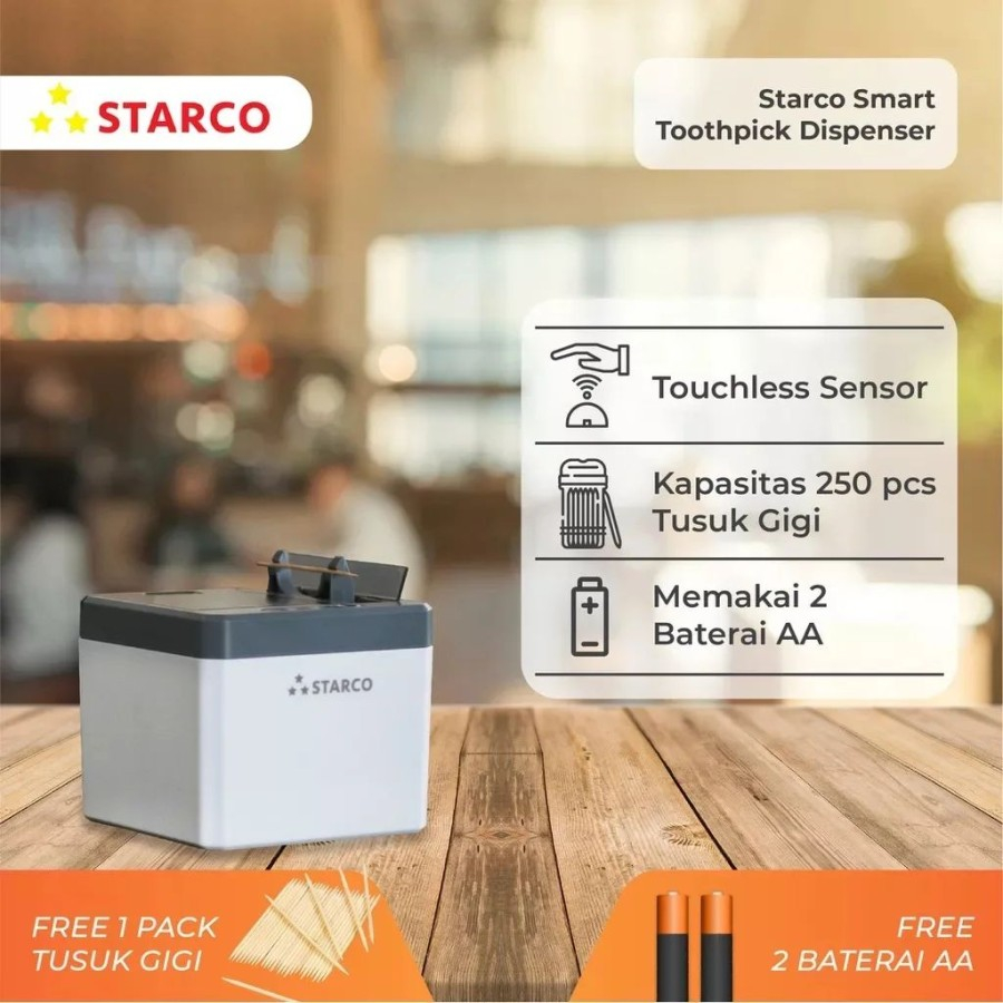Jual Tempat Tusuk Gigi Sensor Otomatis / Smart Box Toothpick Dispenser automatis | Shopee Indonesia