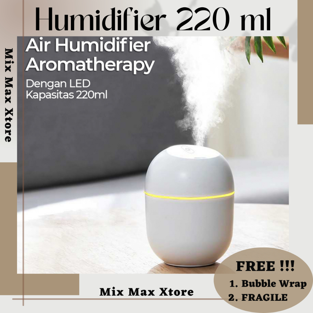 Jual Vinkkatory Mini Air Humidifier Aromaterapi Diffuser LED Light ...