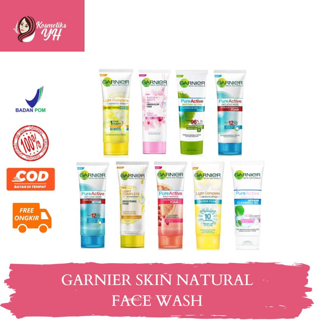 Jual GARNIER FACIAL WASH ATAU CUCI MUKA GARNIER DAN PENCUCI MUKA ...