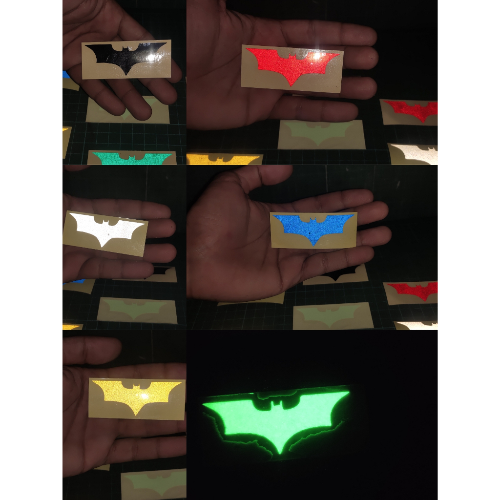 Jual Sticker LOGO BATMAN glow in the dark dan reflective | Shopee Indonesia