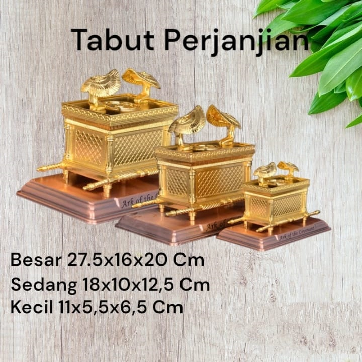 Jual Tabut Perjanjian Besar The Ark of Covenant Lengkap Isi Hiasan Meja ...