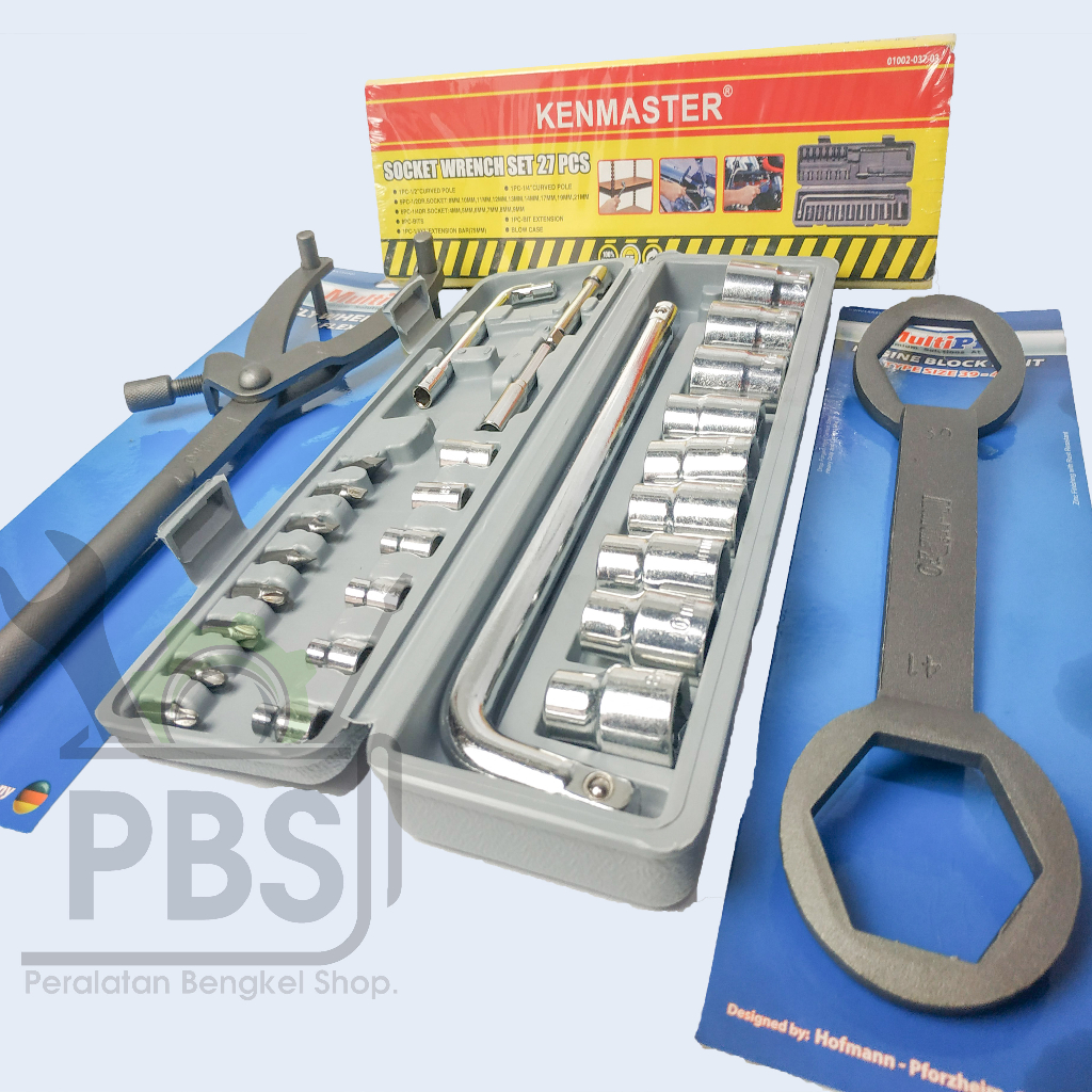 Jual Paket Hemat 3 PCS Kunci Tracker CVT + Kunci Pulley 39x41 + Kunci Sock 27 PCS | Shopee Indonesia