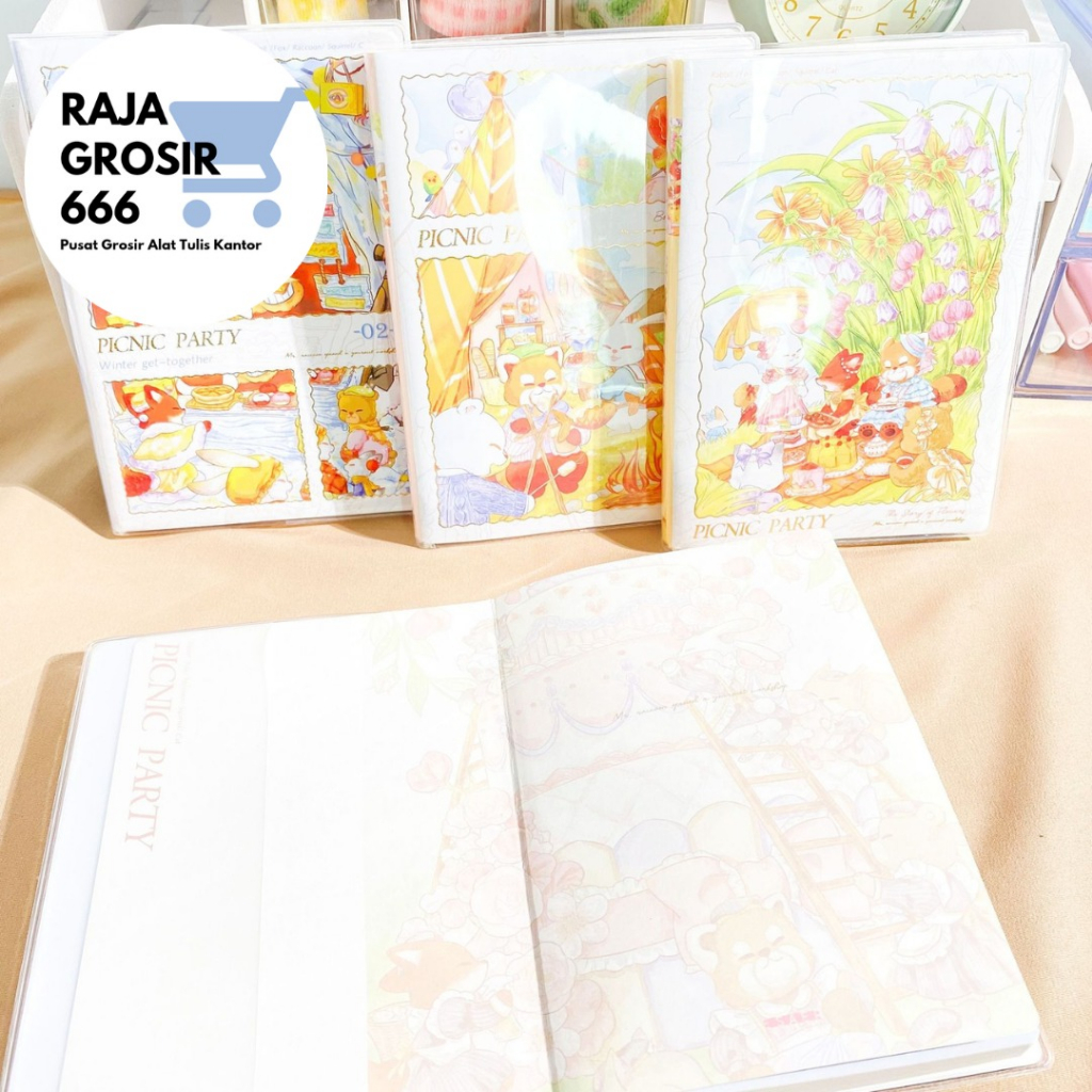 Jual BUKU DIARY A5 PICNIC PARTY ( KERTAS FULLCOLOR ) NOTEBOOK CATATAN ...