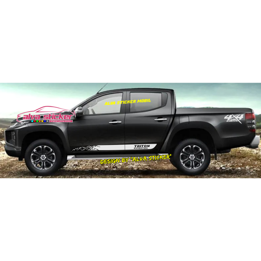 Jual (ALVA) promo sticker stiker Triton expedition stiker 4x4 off road ...