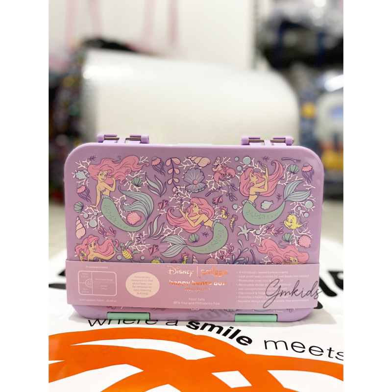 Jual Smiggle Disney Princess Ariel Medium Bento Box Original | Shopee ...