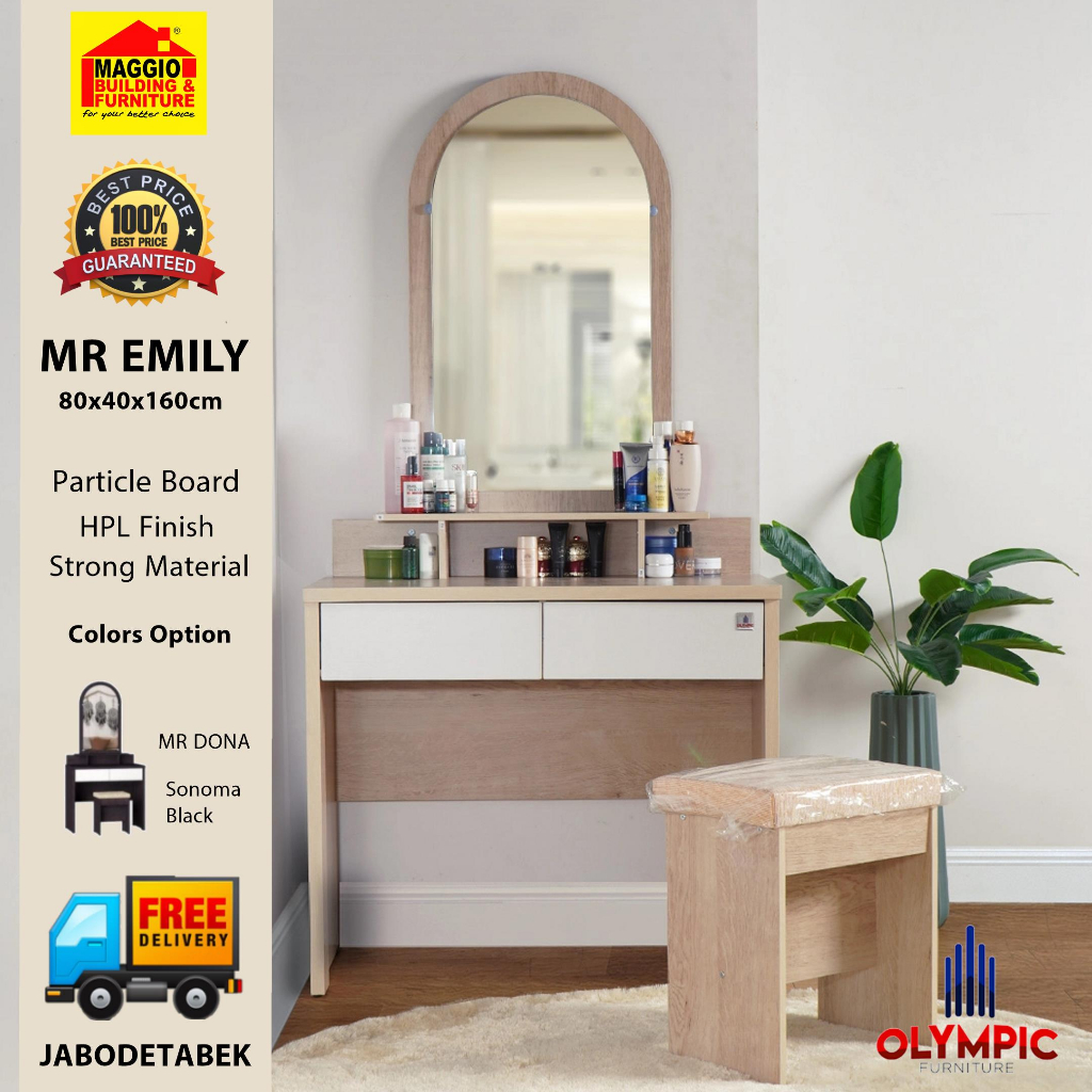Jual MEJA RIAS MINIMALIS MODERN - MEJA RIAS OLYMPIC MR DONA/EMILY ...