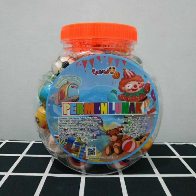Jual Permen Lunak Bola Viral Luvmi isi 50 pcs | permen kenyal enak ...