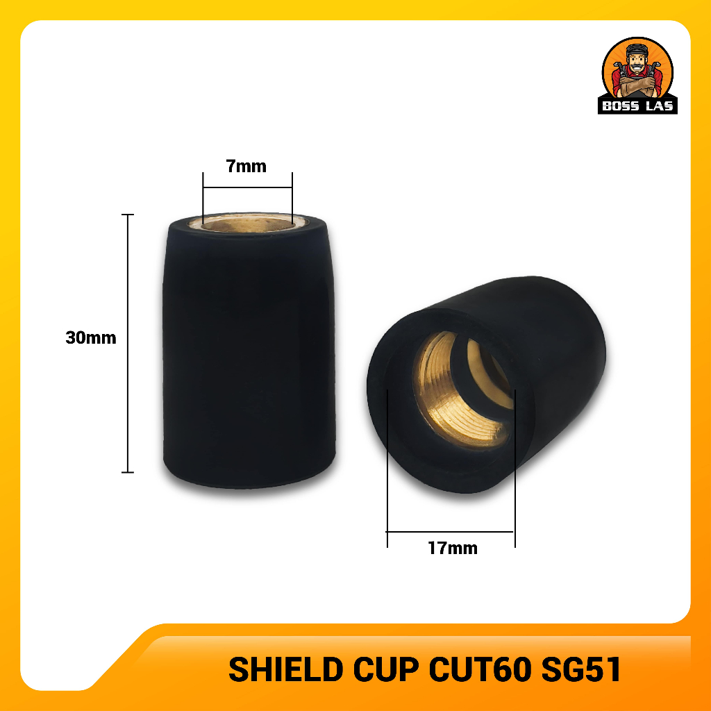 Jual TITAN Shield Cup Ceramic Plasma Cutting SG51 Cut-60 / Keramik ...