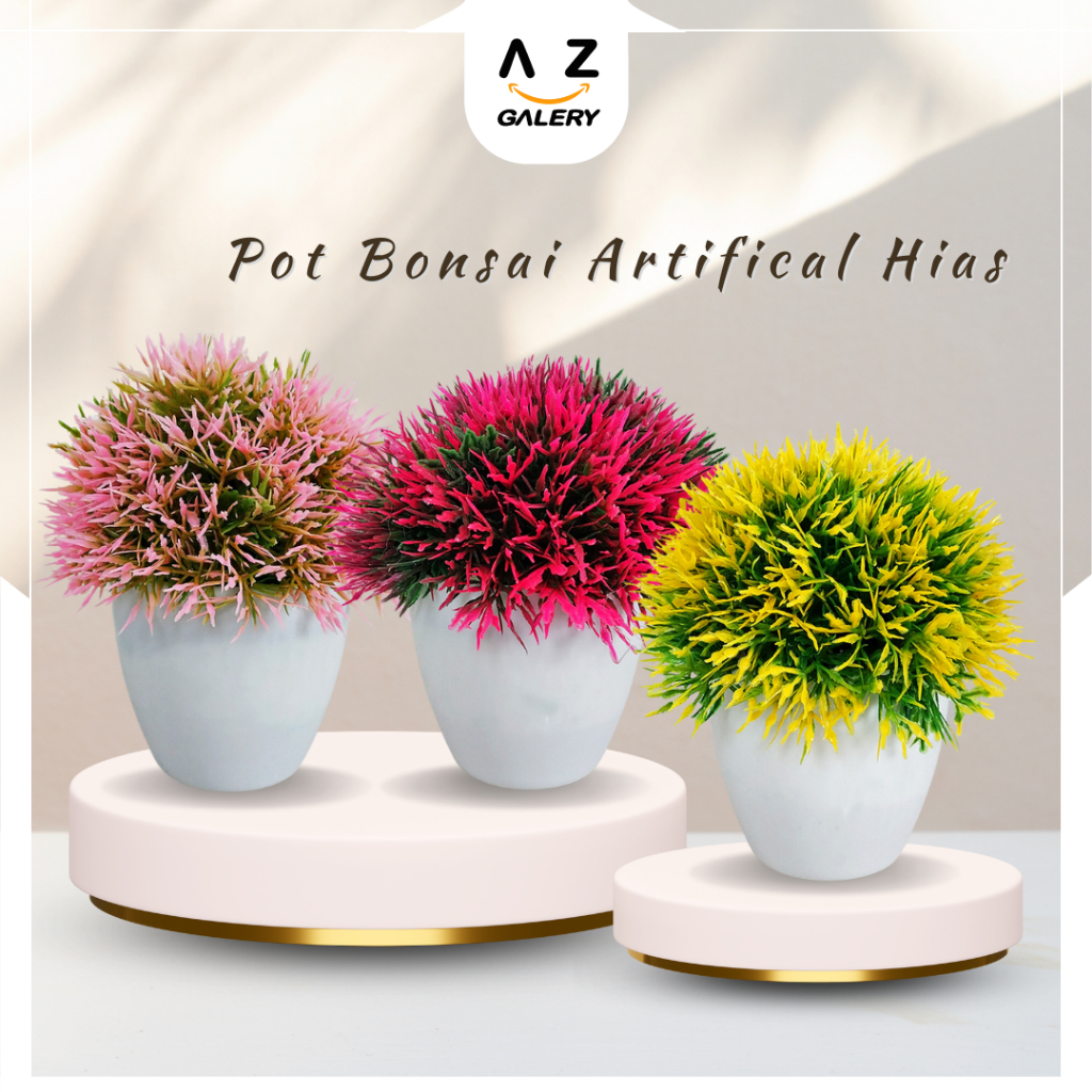 Jual Tanaman Hias Mini Plastik Hias Pot Bunga Rumput Grass Artificial ...