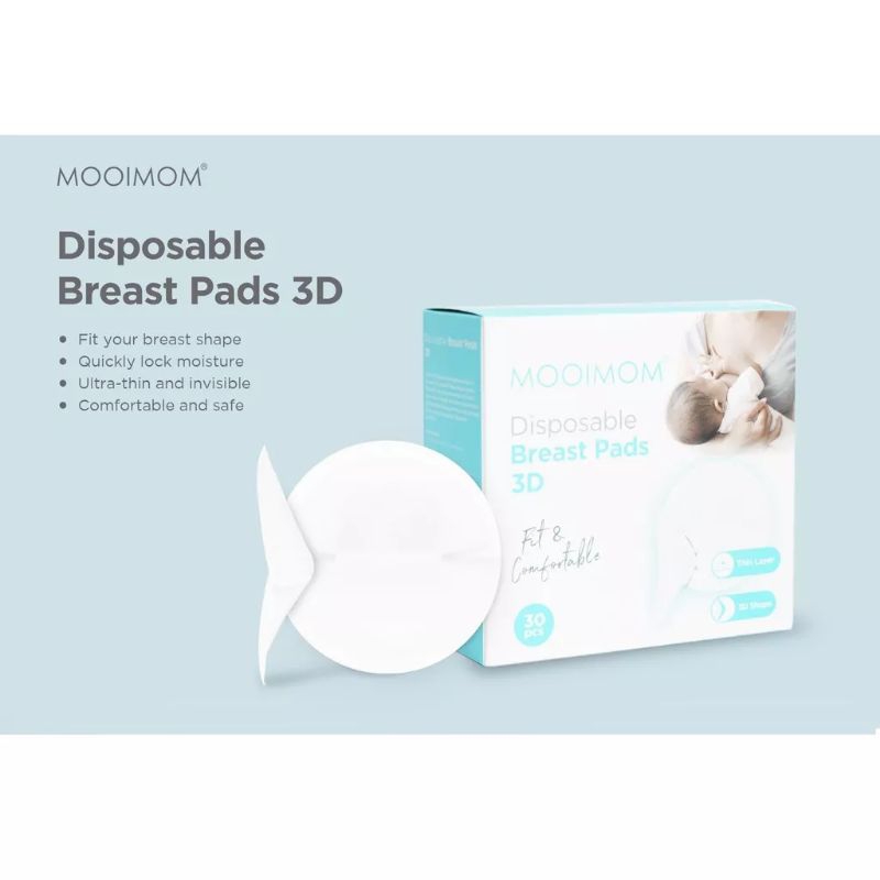 Jual Mooimom Disposable Breast Pads 3D -Penyerap ASI (30pcs) | Shopee Indonesia