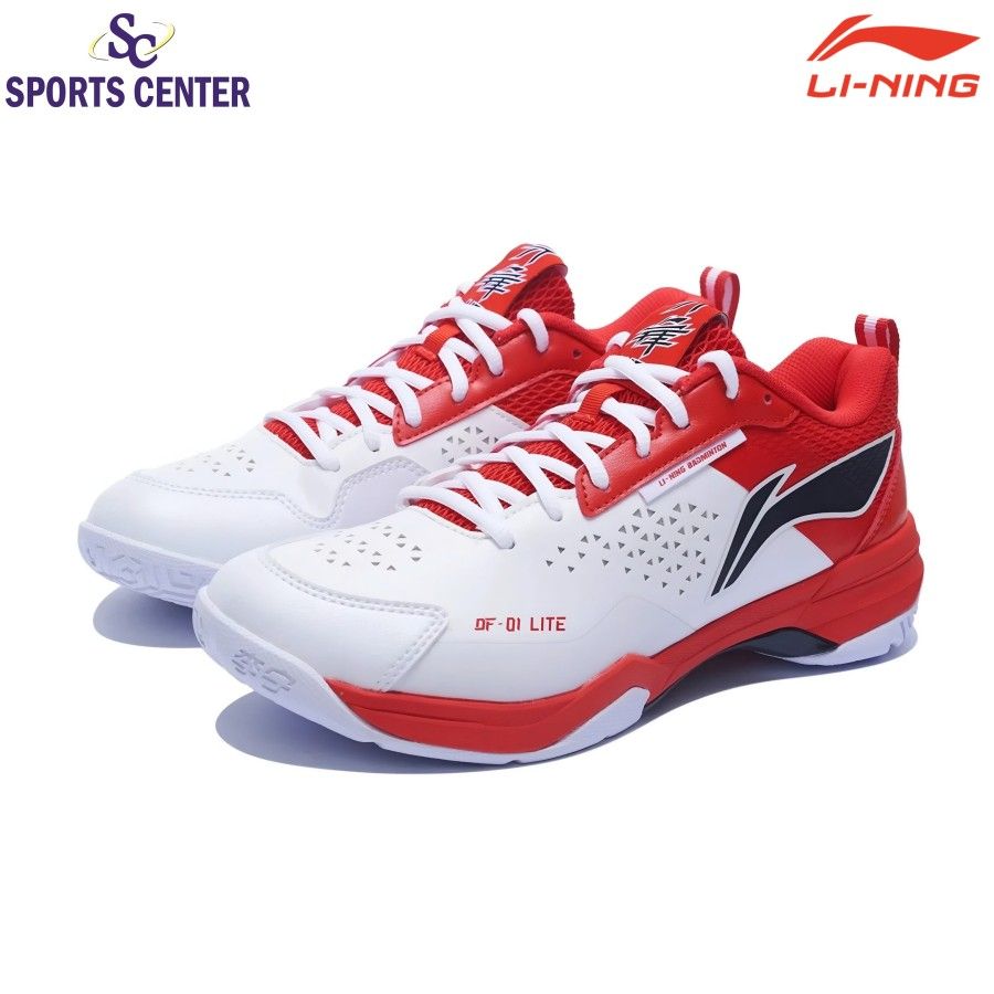 Jual New Sepatu Badminton Lining Blade Lite AYZT005 White / Fire Red ...