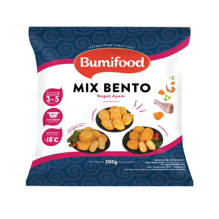Jual Bumi Food Mix Bento / Hakau / Spring Roll / Fish & Chips ...