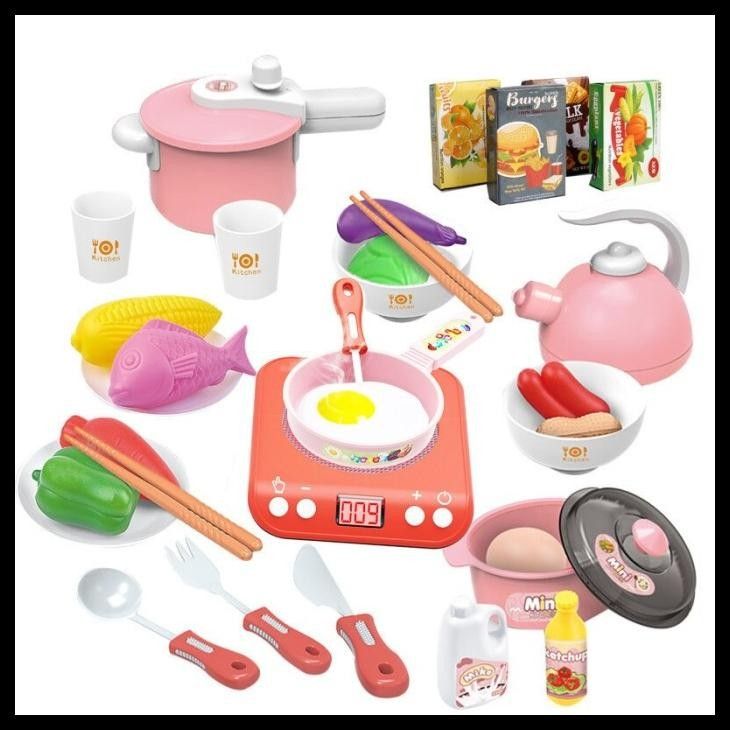 Jual Mainan Masak Masakan Play House Mini Kitchen Set Alat Masak ...