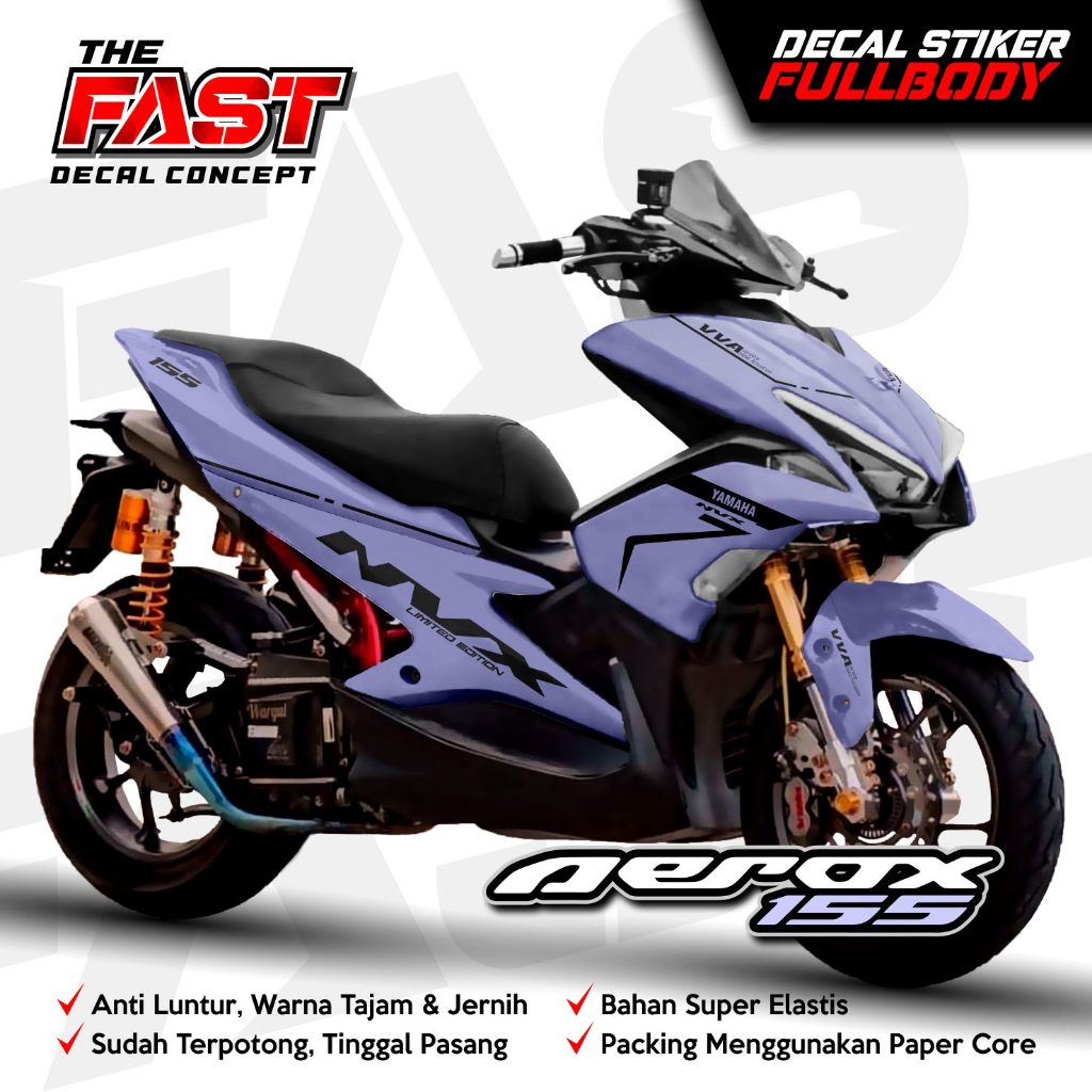 Jual Decal Sticker Variasi Fullbody Aerox 155 VVA Old NVX - Dekal ...
