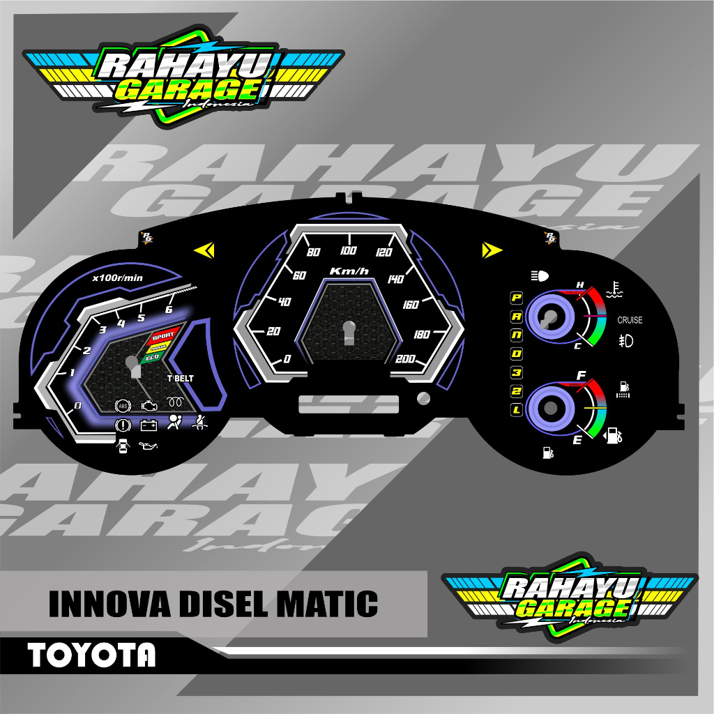 Jual papan speedometer custom Innova BARONG matic,MANUAL,TYPE V panel ...
