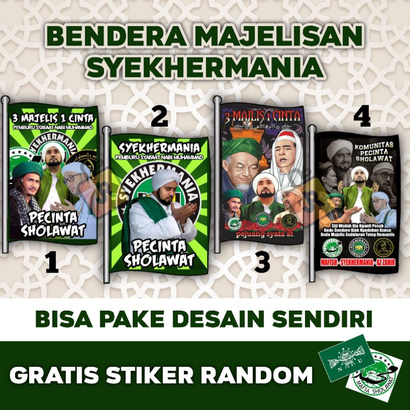 Jual Bendera Majelis Sholawat Giant Flag, Syekhermania, Mafia Sholawat ...
