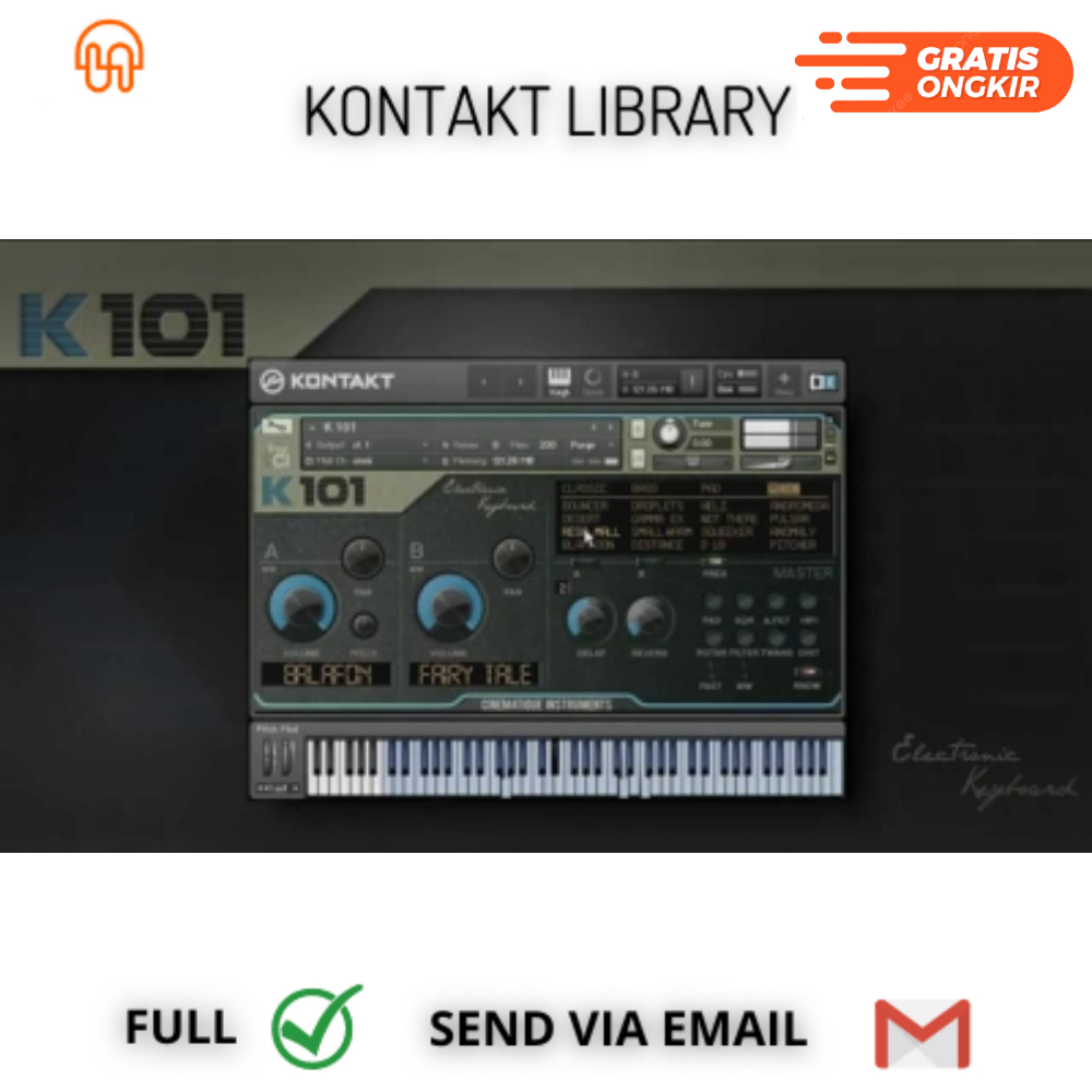 Jual Cinematique-Instruments - K 101 Keyboard (KONTAKT) library ...