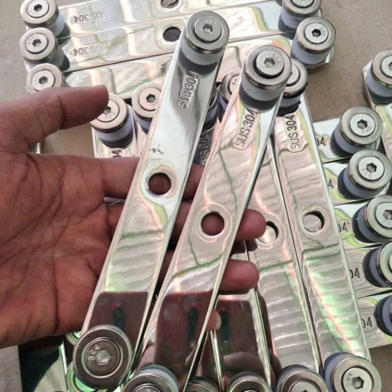 Jual Plat penjepit kaca Ss 304 / Spider kaca / Sayap double / Sayap ...