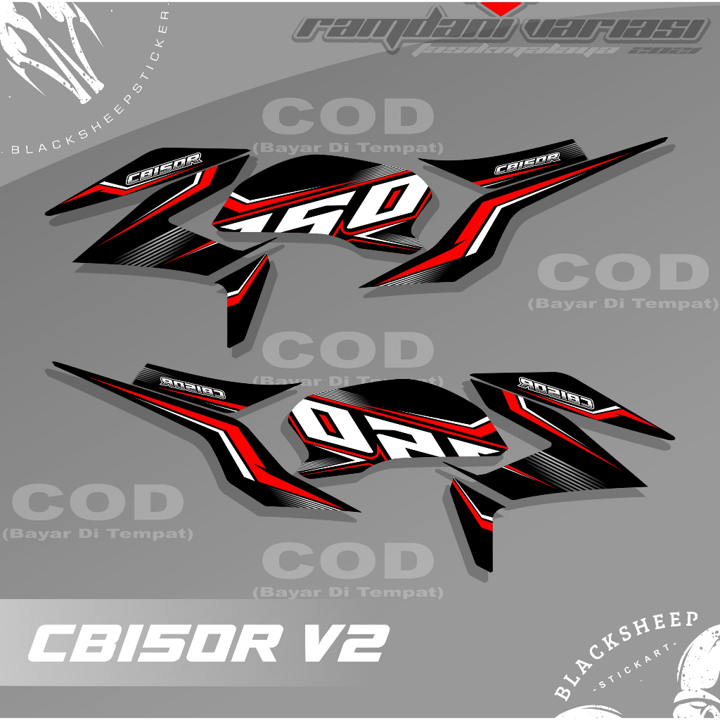 Jual STRIPING CB150R STREETFIRE - STIKER CB150R V2 - STRIPING CB150R ...