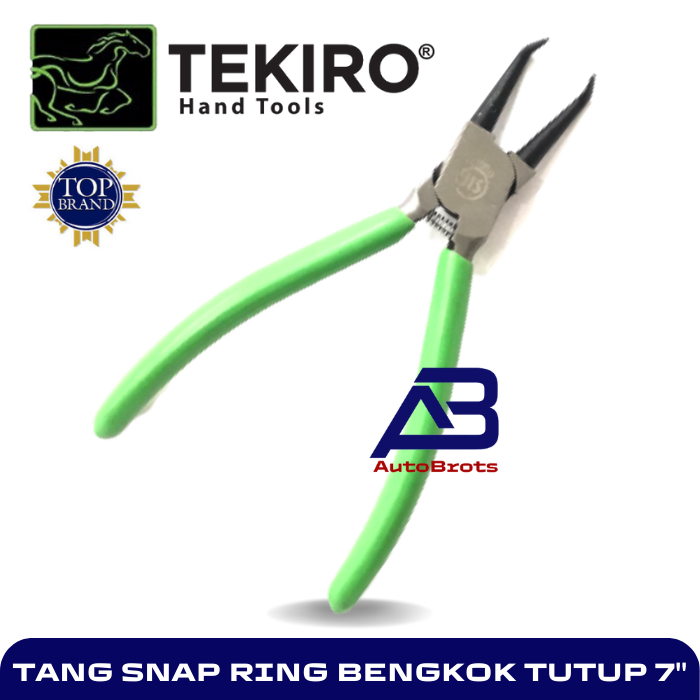 Jual TEKIRO Tang Snap Ring IB Bengkok Tutup 7Inch / Snap Ring Pliers 7 ...