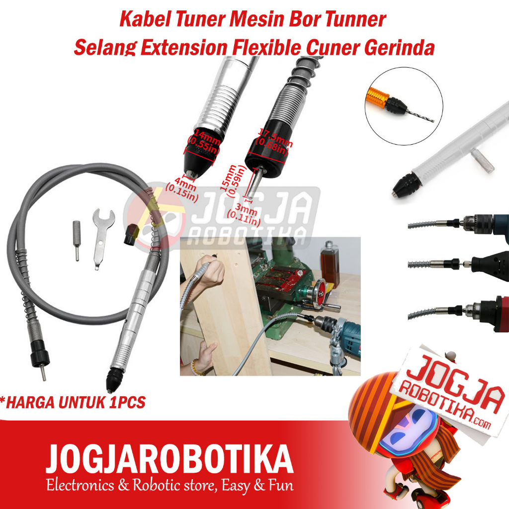 Jual Kabel Tuner Mesin Bor Tunner Selang Extension Flexible Cuner ...