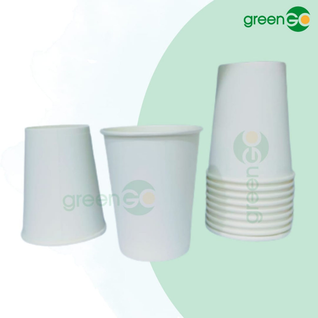Jual PAPERCUP 8OZ PUTIH POLOS ISI 50PCS GELAS KERTAS TAHAN PANAS MURAH ...