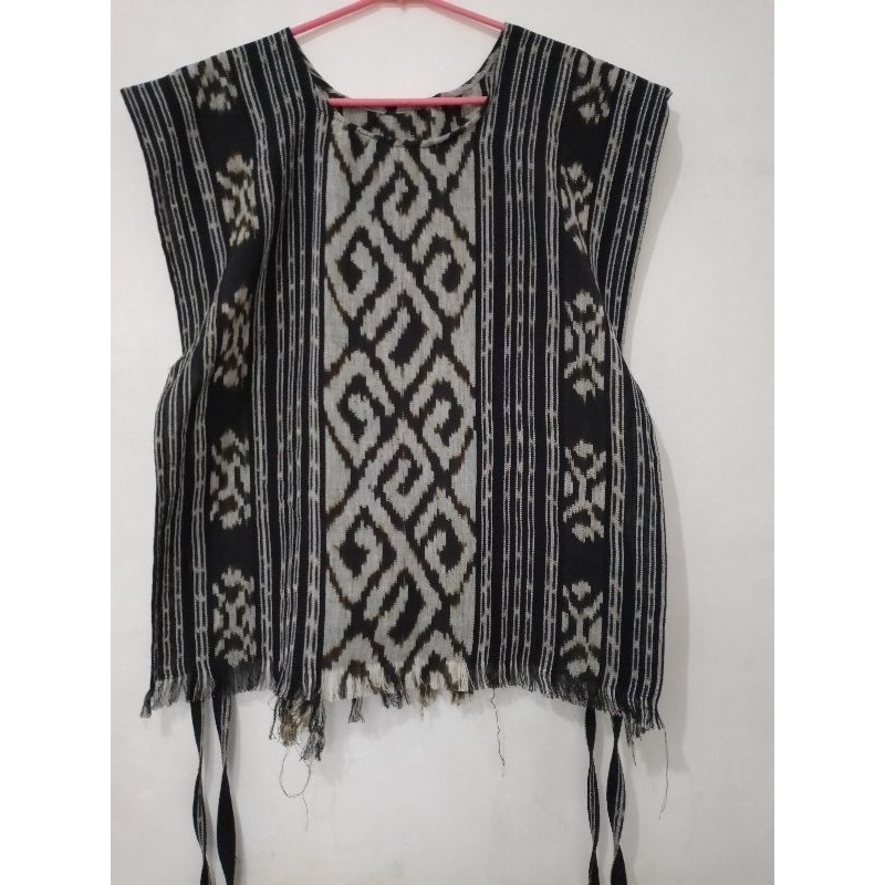 Jual Vest rompi Baju tenun tali, Baju tenun belah samping | Shopee ...
