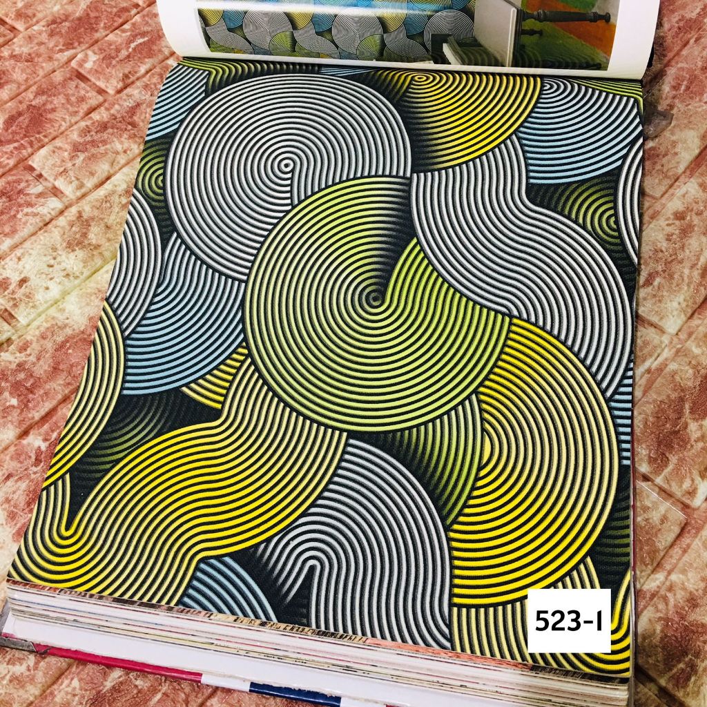 Jual WALLPAPER DINDING MOTIF BULAT LINGKARAN 3D CAFE | Shopee Indonesia