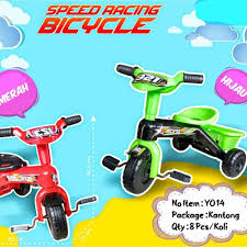 Jual mainan sepeda roda tiga anak speed racing polisi dan TNI YO14 DAN ...
