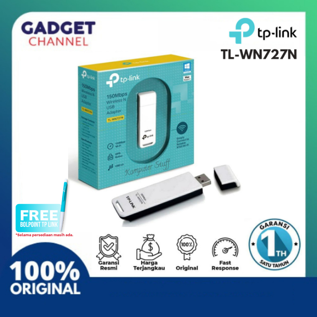 Jual TP-LINK TL-WN727N 150Mbps Wireless N USB Range Extender Adapter ...