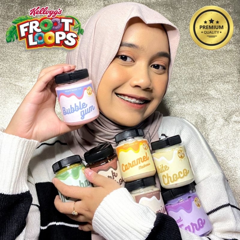 Jual CRISPY CHOCO JAR LUMER (with premium froot loops!) SNACKTOK ...
