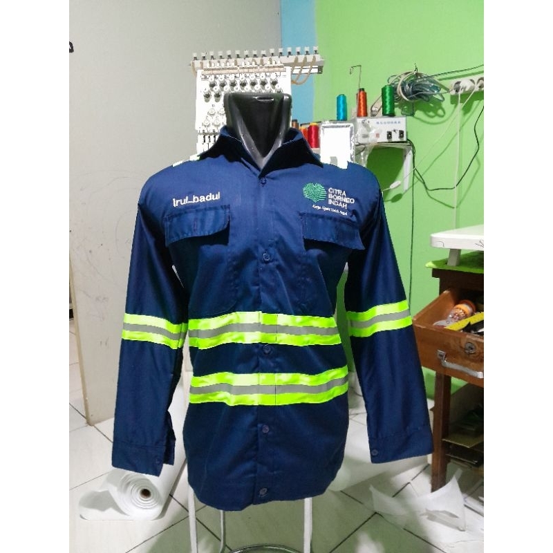 Jual seragam safety custom/ wearpack safety murah bordir suka suka ...