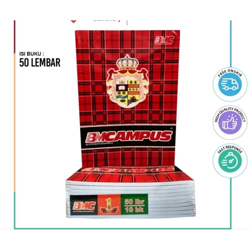 Jual Buku Tulis BM Campus 50 Lembar isi 10 Buku | Shopee Indonesia