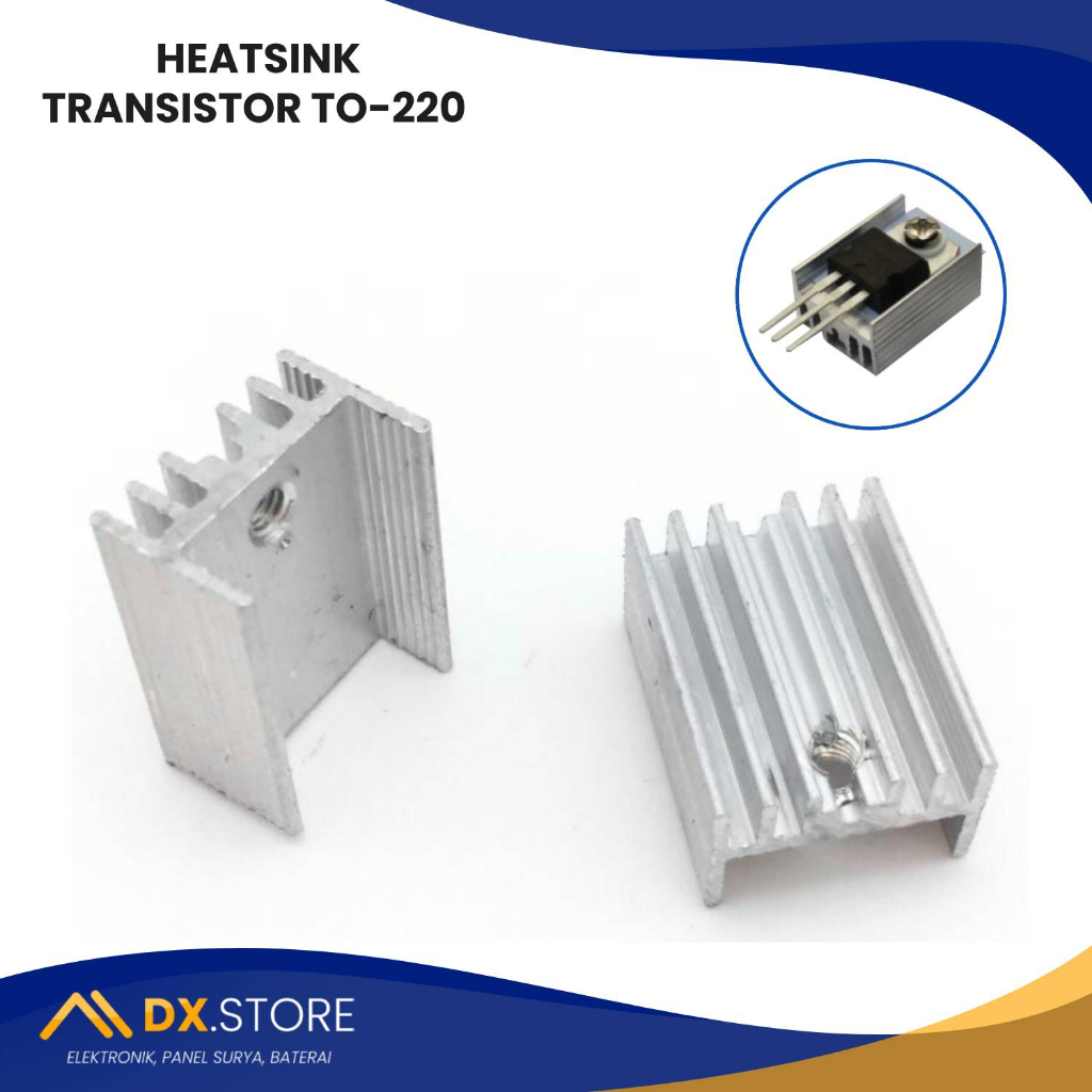 Jual Heatsink Transistor TO220 Tip41 Bta16 7805 Pendingin Ic Transistor ...