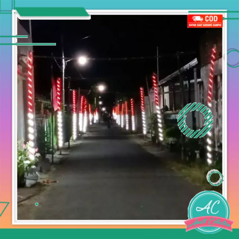 Jual Lampu LED Strip Merah Putih 4 Meter Waterproof Lampu Hias ...