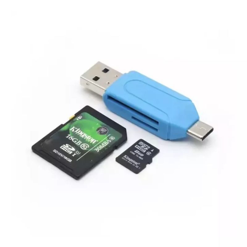 Jual Card Reader 2 Slot OTG for MicroSD / SD Card plus OTGFitur ...