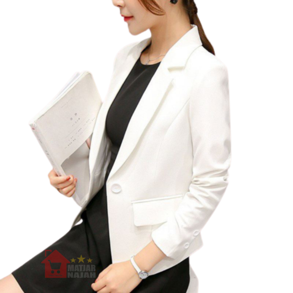 Jual Blazer Wanita Putih - Jas Wanita - Jas Formal Wanita - Jas Kantor ...