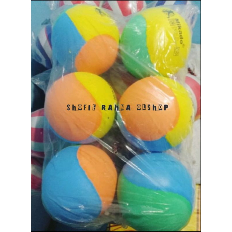Jual Paket Hemat 6 PCS Bola Plastik Voli Spons (Gratis Plastik Packing ...