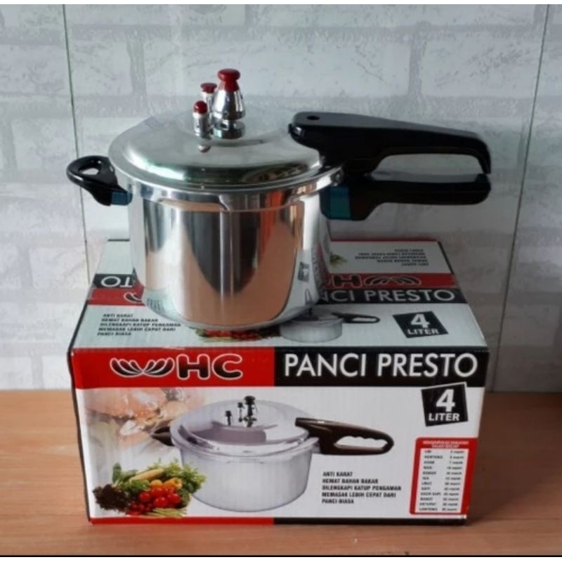 Jual HC : PANCI PRESTO SERBAGUNA PRESSURE COOKER 4 , 8 , 12 LITER | Shopee Indonesia