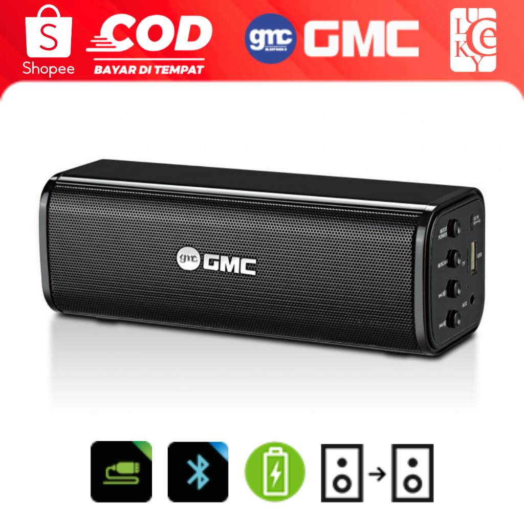 Jual Speaker Bluetooth Mini GMC 881A Speaker Portable USB Memory GMC 881A | Shopee Indonesia
