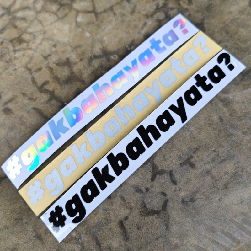 Jual Stiker Gak Bahaya Ta 15cm | Shopee Indonesia