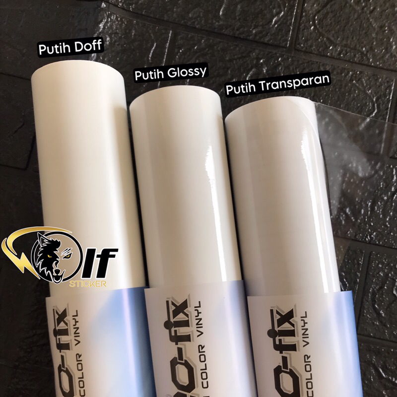 Jual skotlet putih glossy putih doff matte putih bening transparan scotlite profix premium (L ...